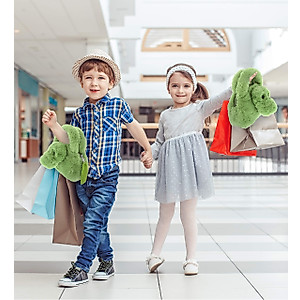 DolliBu Alligator Plush Handbag - Super Soft Plush Stuffed Animal Purse for Children's Accessories, Kids Hand Bag Toy Purse, Pretend Play, Fluffy Dress Up Toy