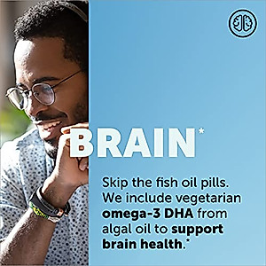 SmartyPants Multivitamin for Men: Omega-3 DHA, Zinc for Immunity, Vitamins D3, C, B6, Folate, Vitamin A, B12, One Per Day, 30 Capsules, 30 Day Supply