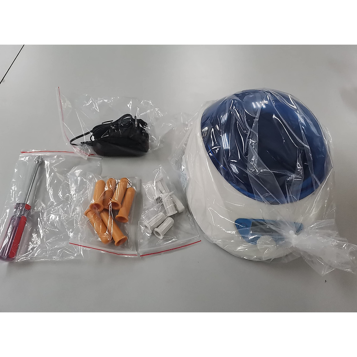 CF0506 Huwazine Low Speed centrifuge for PRP PRF, benchtop centrifuge 5000rpm, Angle Rotor 6x15mL,10mL,7mL,1.5-5mL (Green)