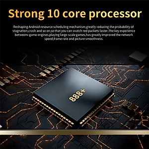 Tangxi I14 ProMax Cell Phone,Unlocked Android11 Smartphone,4GB 64GB,16MP Camera,10 Cores Processor,Face Recognition,BT,FM,GPS,7000mAh,Black