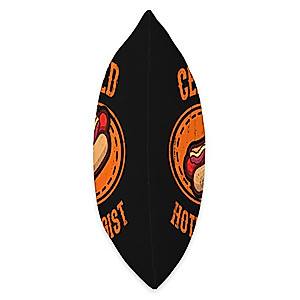 CERTIFIED HOTDOGOLOGIST Hot Dog Eating Contest Hot Dog Lover Throw Pillow, 18x18, Multicolor