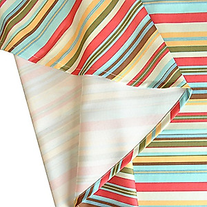 DII Summer Stripe Outdoor Collection Tabletop, Tablecloth, 60x84" w/Zipper (CAMZ34858)