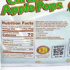 Tootsie Caramel Apple Pops - Green Apple Lollipop Candy (Two Packs 18.8 ounces in total) Individually Wrapped Hard Candy- Gluten-Free & Peanut-Free Each order is bundled with a sturdy K&B Merchandise box