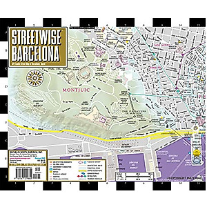 Streetwise Barcelona Map - Laminated City Center Street Map of Barcelona, Spain (Michelin Streetwise Maps)