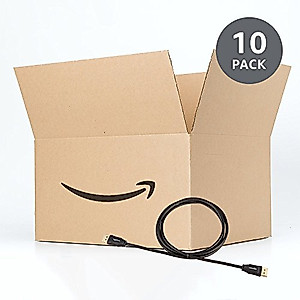 Amazon Basics 10-Pack DisplayPort 1.2 Cable, 21.6Gbps High-Speed, 4K@60Hz, 2K@165Hz, Gold-Plated Plugs, 6 Foot, Black