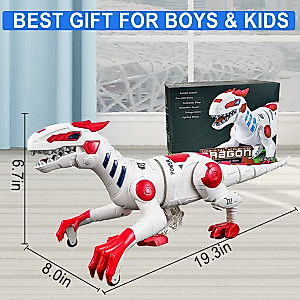 ENERBRIDGE Remote Control Dinosaur Toys, Dinosaur Toys for Kids Gifts