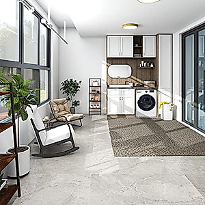 VERFARM 4-Tier Modern Ladder Shelf, Open Wall-Mounted Bookshelf with Stable Metal Frame, Storage Rack Shelves, Stand Bookcase for Home Office, Bedroom and Living Room, Black, Rustic Brown