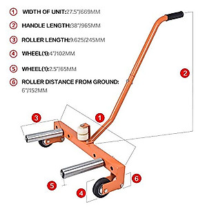 Eisen Aain EA116 Heavy Duty Adjustable Wheel Dolly, Tire Dolly for Shop,Garage