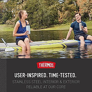 ICON SERIES BY THERMOS Stainless Steel Water Bottle with Straw Lid, 32 Ounce, Sandstone