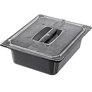 Carlisle FoodService Products 10230U07 StorPlus Half Size Polycarbonate Universal Handled Food Pan Lid, Clear