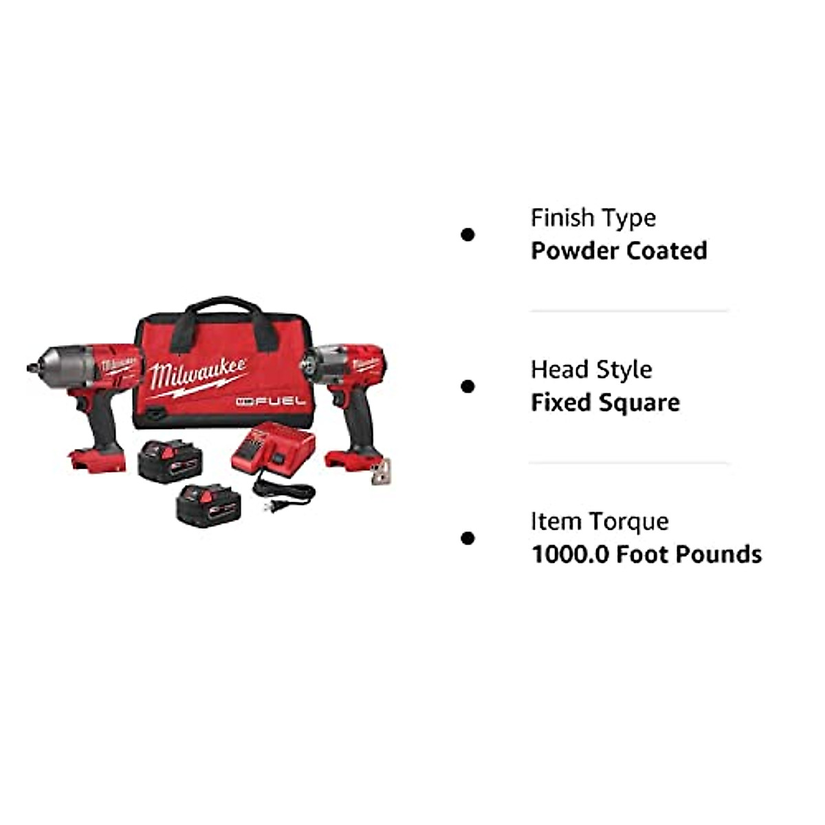 Milwaukee 2 Pc. M18 FUEL High Torque & Mid Torque Impact Wrench Auto Combo Kit