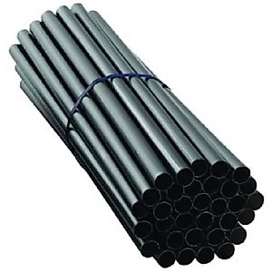 100 Giant Black Smoothie Drinking Straw 10" BLACK Wide Width for Milkshake Frozen Drink