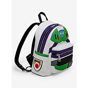 Loungefly Toy Story Buzz Lightyear Faux Leather Womens Double Strap Shoulder Bag Purse