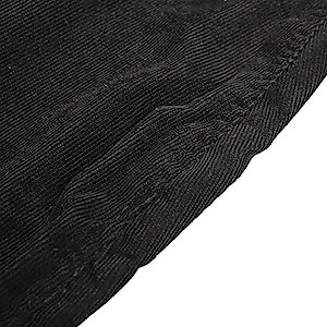 HIHTGS Adult Toy Corduroy Storage Soy Bag Bean Bag, Bean Bag Chair Lazy Sofa Beanbag Cover Bean Bag Sofa Chairs Cover Bean Bag Chair Cover(No Filler) (Black, 27.56 inch X 31.50 inch )