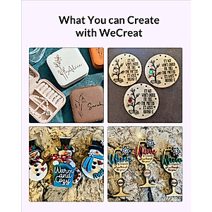 WECREAT Laser Engraver with Air Assist, 20W(20,000mW) Desktop Diode Laser Engraver and Cutter with Auto-Lifting Enclosure for Wood Acrylic Metal Leather DIY