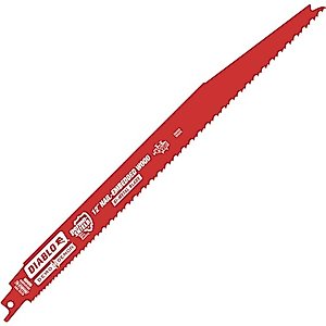 Diablo Demo Demon Reciprocating Saw Blades - 5-Pk. 12in.L, 6/12 TPI, Model Number DS1212BW5