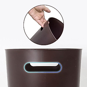 Trash Can Fashion Light Luxury Trash Cans Suitable for Paper Baskets in Bedroom Living Room Study Without Cover Design Trash Cans Trash Can Wastebasket (Color : Gold)