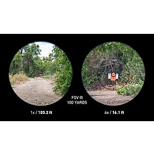Monstrum Alpha Series 1-6x24 First Focal Plane FFP Rifle Scope | ZR305 H-Series Offset Scope Mount | Bundle
