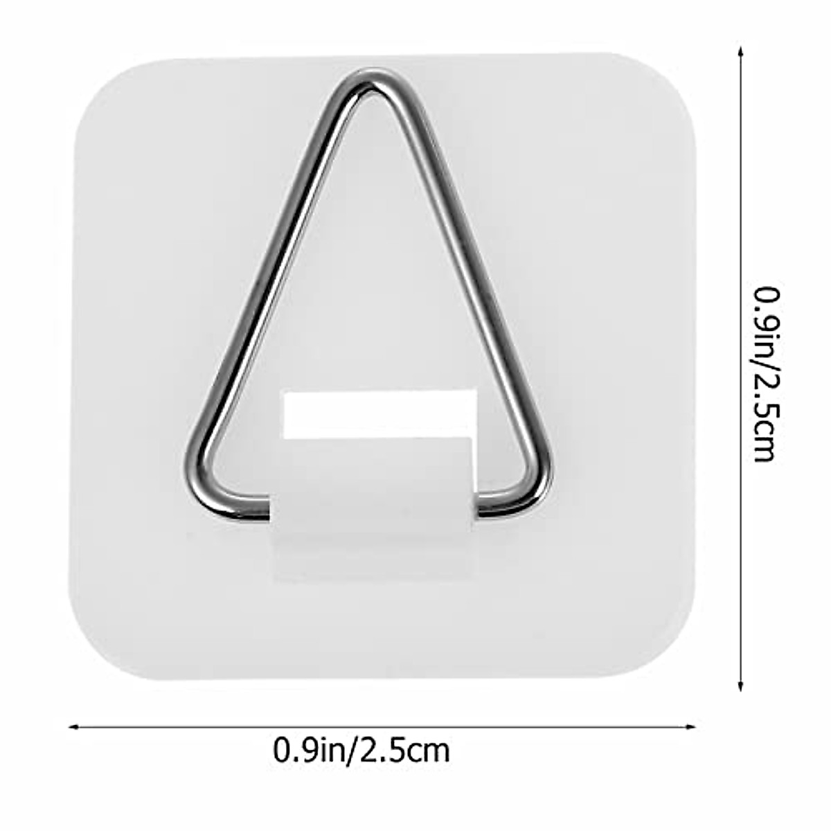 DOITOOL 50pcs Adhesive Plate Hanger, Self Adhesive Wall Plate Hanger, Sticky Wall Hooks, Plate Holders for Home Bathroom Kitchen Office (2.5X2.5CM)