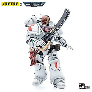 JOYTOY Warhammer 40k Mecha 1/18 Action Figures Joy Toy Model Toys-White Scars Assault lntercessor Brother Batjargal