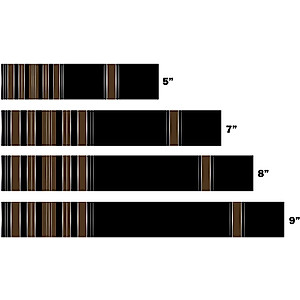 White Water Archery Laminated Brown Traditional 11 Crest Arrow Wraps 15 pk Choose Length Width (9, 1)