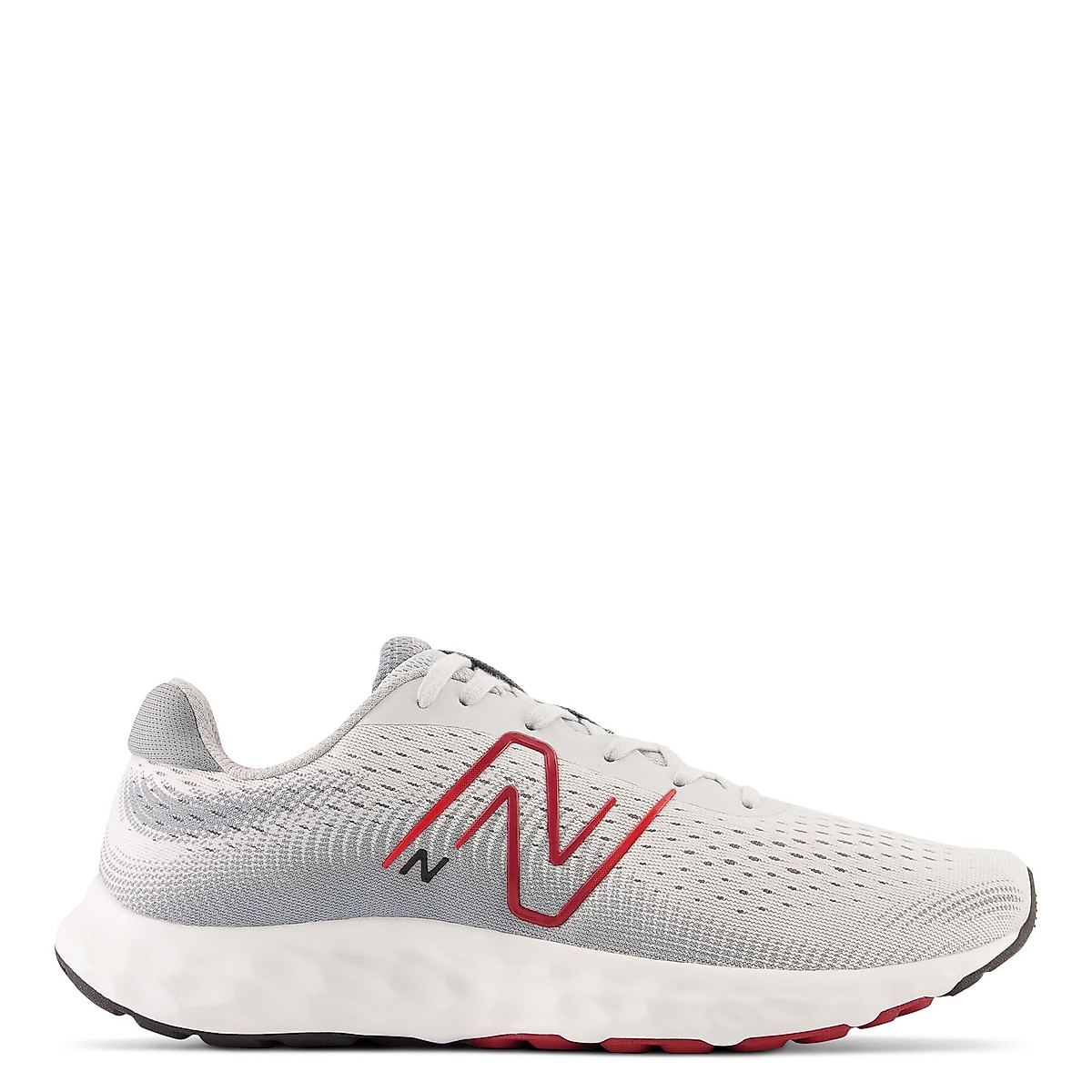 New Balance Men's 520 V8 Running Shoe, Grey/Red, 9.5 Wide