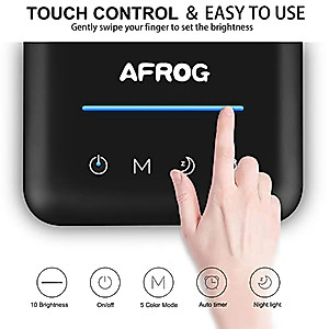 AFROG Multifunctional LED Desk Lamp with 10W Fast Wireless Charger,USB Charging Port, Night Light, 1200Lux Super Bright, 5 Lighting Mode, 7 Brightness,30/60 Min Timer, 12W Office Table Lamp