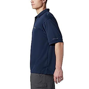 Columbia Men's PFG Perfect Cast Polo Shirt, Breathable, UV Protection Collegiate Navy