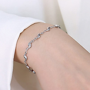 Jude Jewelers Stainless Steel Irregular Shape Pepper Chilli Charm Chain Strand Bracelet (Silver)
