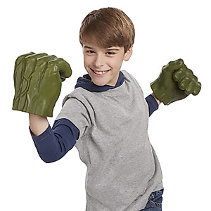 Marvel Avengers Hulk Roleplay Toy, Includes 2 Gamma Grip Fists, Design Inspired by Marvel Comics, for Kids Ages 4 and Up (Amazon Exclusive)