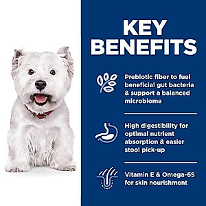 Hill's Science Diet Sensitive Stomach & Skin, Adult 1-6, Stomach & Skin Sensitivity Supoort, Small Kibble, Dry Dog Food, Chicken Recipe, 15 lb Bag