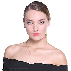 VIKI LYNN Single Pearl Necklace 7-8mm Freshwater Cultured Pearl 925 Sterling Silver Box Chain