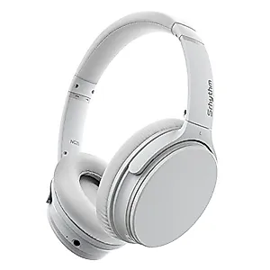 Srhythm NC25 Active Noise Cancelling Headphones Bluetooth 5.3,ANC Stereo Headset Over-Ear with Hi-Fi,Mic,50H Playtime,Voice Assistant,Low Latency Game Mode