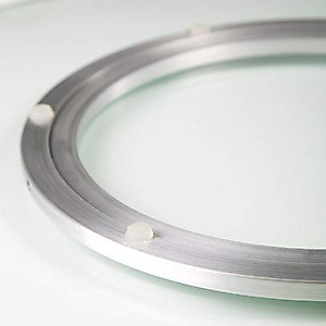 MILAN Glass Lazy Susan, 24", Clear