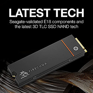 Seagate FireCuda 530 1TB Solid State Drive - M.2 PCIe Gen4 Ã—4 NVMe 1.4, PS5 Internal SSD, speeds up to 7300MB/s, 3D TLC NAND, 1275 TBW, 1.8M MTBF, Heatsink, Rescue Services (ZP1000GM3A023)