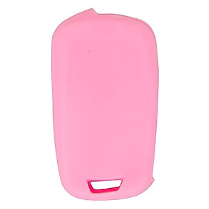 Keyless2Go Replacement for New Silicone Cover Protective Case for Select GM Flip Remote Key Fobs OHT01060512 - Pink