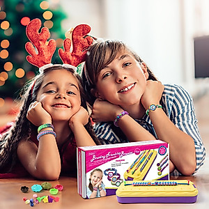 Friendship Bracelet Making Kit for Girls - DIY Arts and Crafts Toys for 6 7 8 9 10 11 12 Years Old, Cool Bracelet String Making Kits for Travel Activity, Best Birthday Gifts for Teen Girls