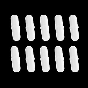 SWANSOFT 10 Pcs 30mm/1.18 Inch PTFE Magnetic Stirrer Mixer Stir Bar, High Temperature Magnetic Stir Bar, Lab Stir Bar