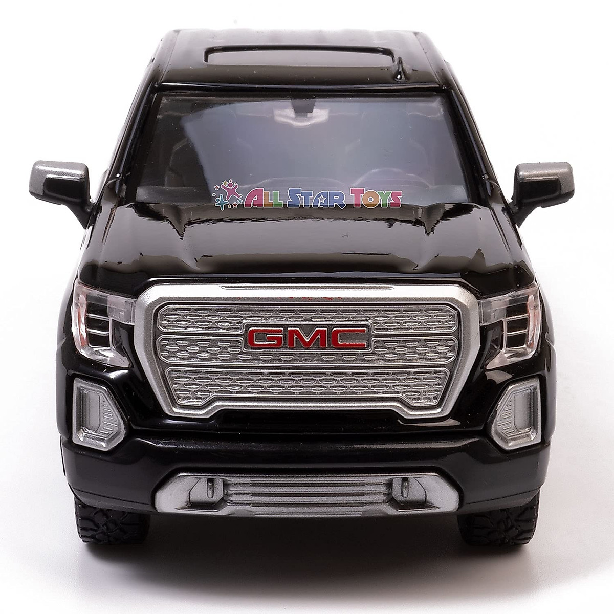 Motor Max 2019 GMC Sierra 1500 Denali Crew Cab Pickup Truck, Black 79362BK - 1/27 Scale Diecast Model Toy Car,unisex-children