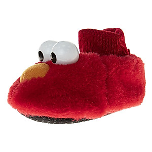 Sesame Street Baby Girls Cookie Monster Puppet Slipper, Red, 9-10 Infant