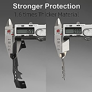 1/10 RC Chassis Armor Set for TRX-4 Car, Stainless Steel Skid Plate for TRAXXAS TRX4 Sport Body (Podwer Spray), Link Shock Axle Protector for Bronco K5 Blazer Defender 92076-4 82046-4