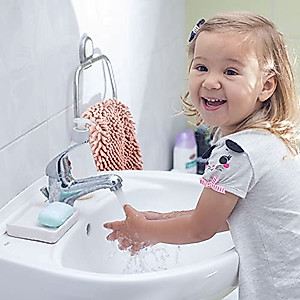 9 Pack Cute Chenille Soft Hanging Hand Towels, Funny Cartoon Animal Hand Towel with Hanging Loop, Kids Hand Towel Set Absorbent Thick Kitchen Bathroom Towels Bulk, 5 Colors