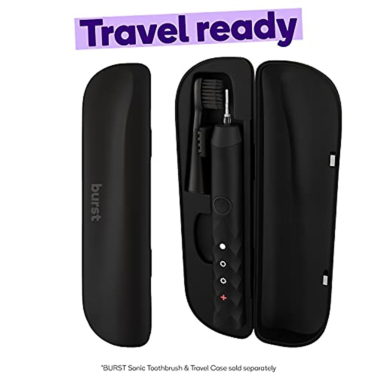 Burst Original Sonic Toothbrush Travel Case, Black (case only)