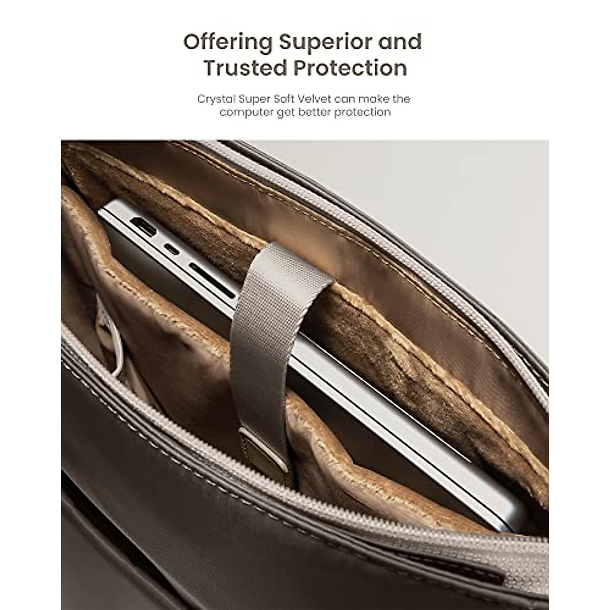 tomtoc Convertible Tote Bag Laptop Backpack for Woman, Slim Water-resistant Work Travel Casual Daypack Crossbody Shoulder Bag with Wide Top Open Laptop Compartment Fits 14 Inch Laptop