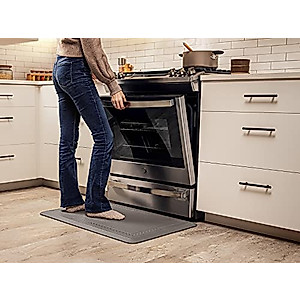 WeatherTech ComfortMat, 24 by 36 Inches Anti-Fatigue Mat - Slip Resistant Mat for Kitchen, Office, Garage - Stone Pattern, Tan