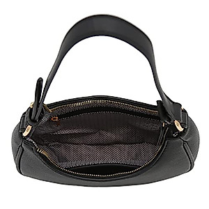Small Crescent Shoulder Bag Under the Arm Purse (Black)