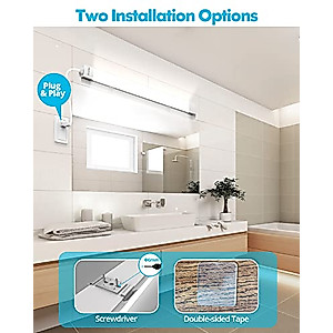 Brothlaw Linkable LED Shop Light for Garage Lighting Fixture 18W 2FT LED Tube Light with Plug 5000K Wraparound Ceiling Light for Garage, Shop, Cabinet, Attic, Basement, Home, Plug in Ceiling Light.