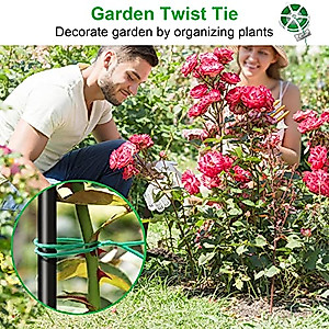 MYard 2 Pack Garden Trellis for Climbing Plants Outdoor, 71" Tall Upgraded Tomato Cage with Twist Tie, Garden Plant Support Rustproof Trellis for Potted Climbing Flower Vegetable Vine Crop