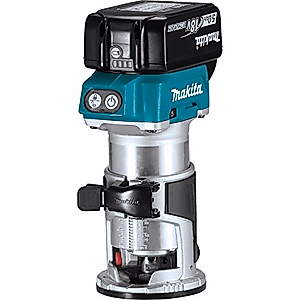 Makita XTR01T8J 18V LXT® Lithium-Ion Brushless Cordless Compact Router Starter Kit (5.0Ah)