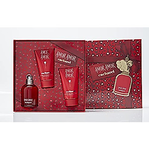 Cacharel Amor Amor Gift Set for Women, Eau de Toilette Spray Perfume 1.7 Fl. Oz., 2 Pack Body Lotion 1.7 Fl. Oz.